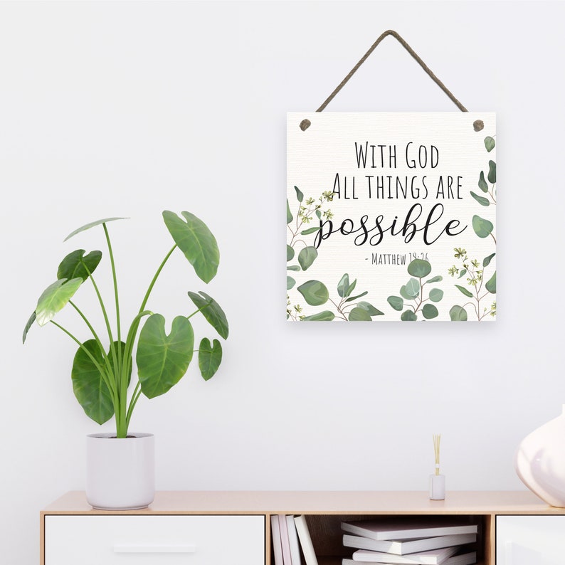 Custom Bible Verse With Eucalyptus Leaves Religious Gift - Etsy