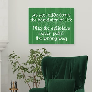 Funny Irish Blessing — St Patrick's Day Decor, Celtic Signs, Irish ...