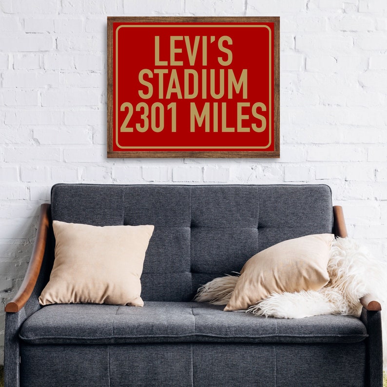 49ers Stadium Sign Levi's Stadium Sports Fan Signs - Etsy