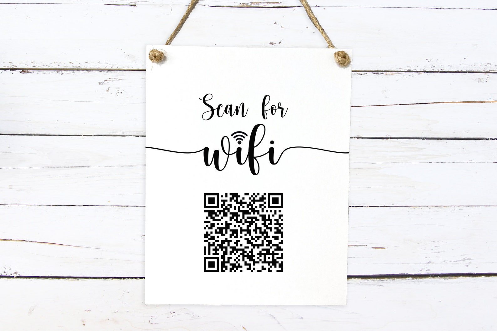 Scan for Wifi Custom Home Wifi QR Code Help Guests Connect | Etsy