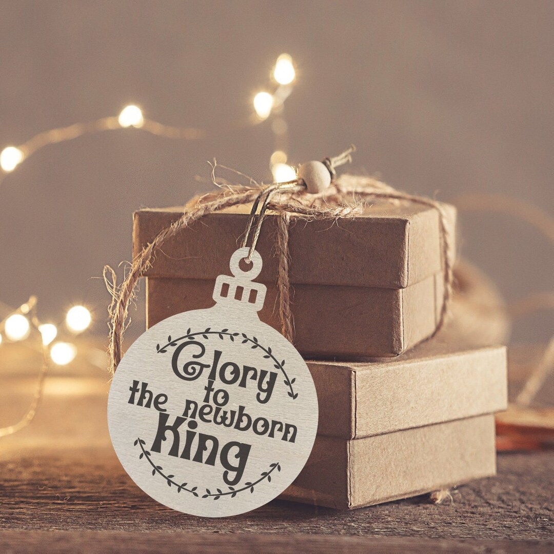 Glory to the Newborn King Wooden Christmas Ornament, One-sided Ornament ...