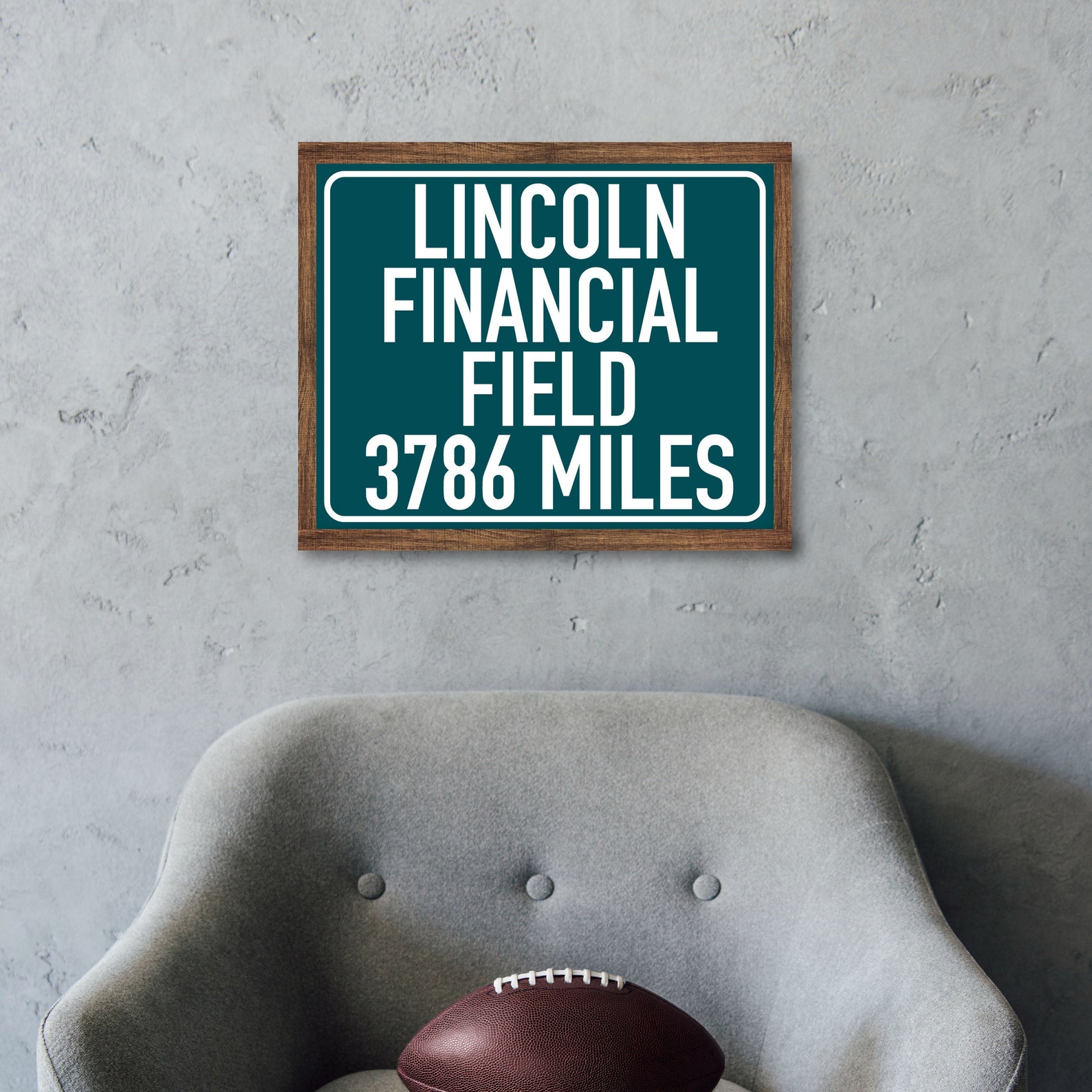 Philadelphia Eagles Stadium Sign Lincoln Sport Sign Man - Etsy
