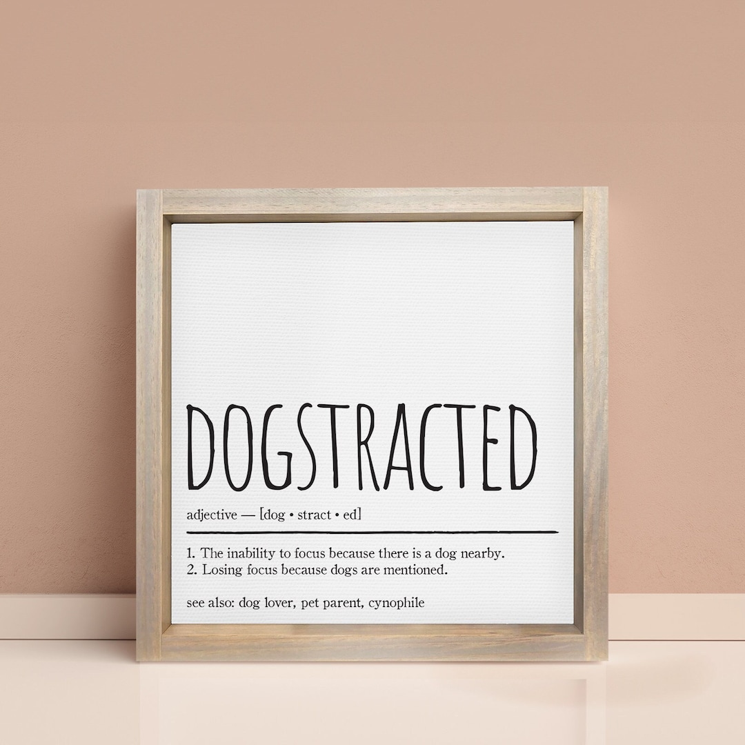 Dogstracted Definition — Pet Print on Canvas, Farmhouse Decor, Pet Wall ...