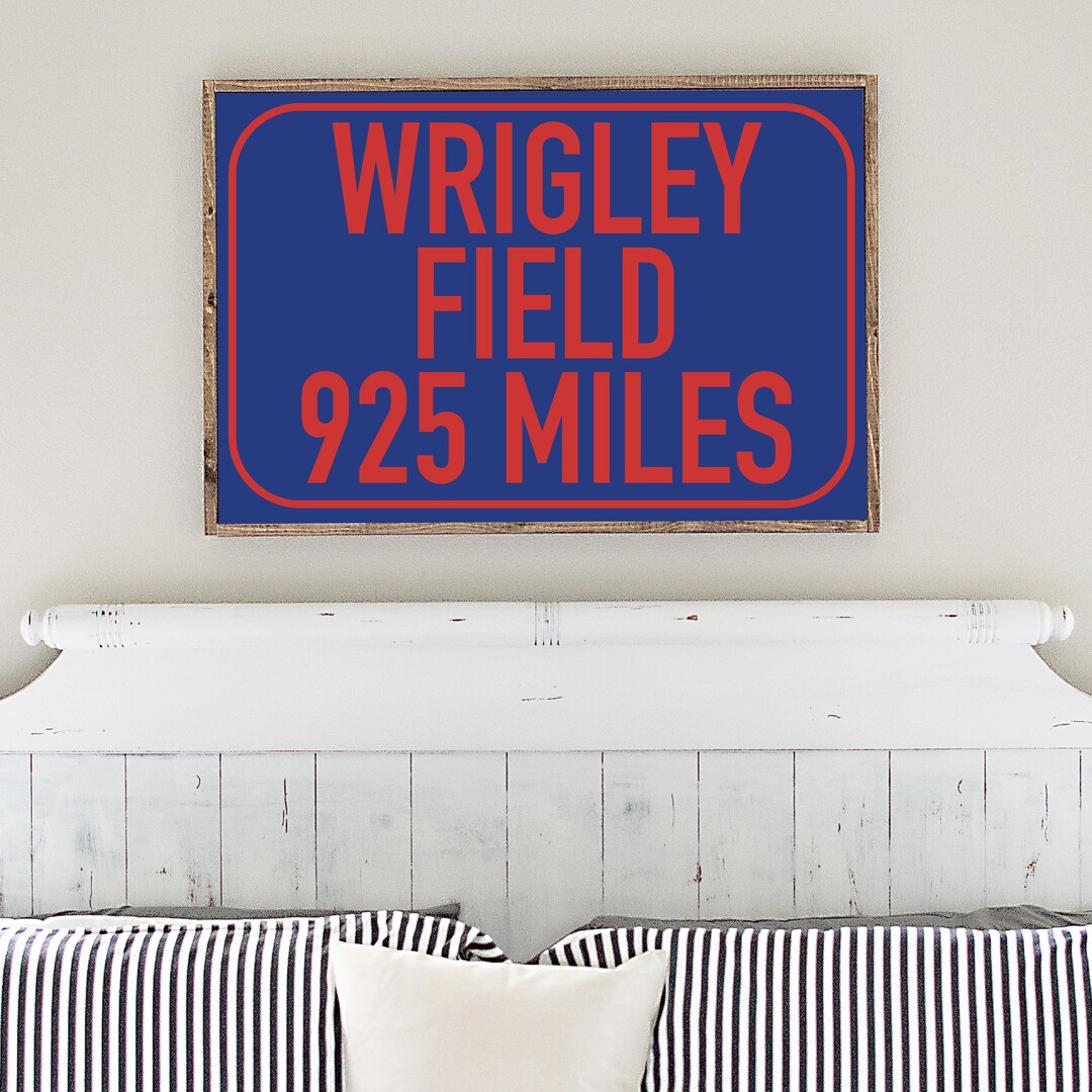 Chicago Cubs Stadium Sign Sports Sign, Wrigley Field, Mancave Sign ...