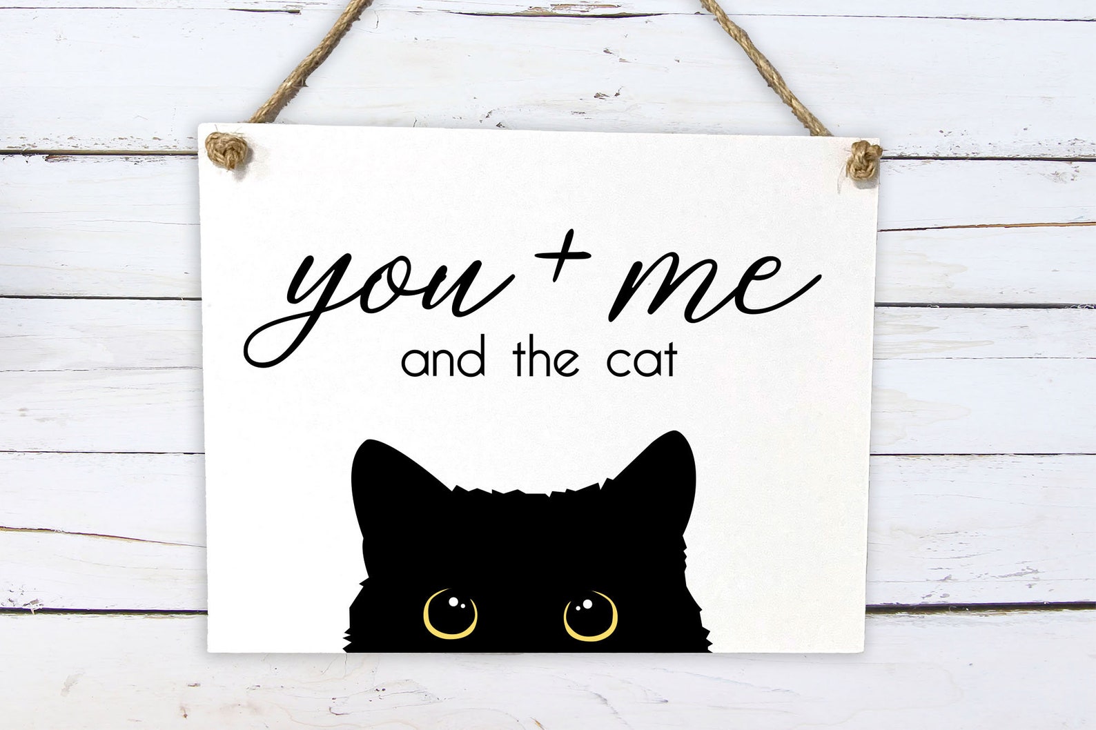 You + Me...and the Cats - Personalized Cat Print on Canvas, Funny Cat ...