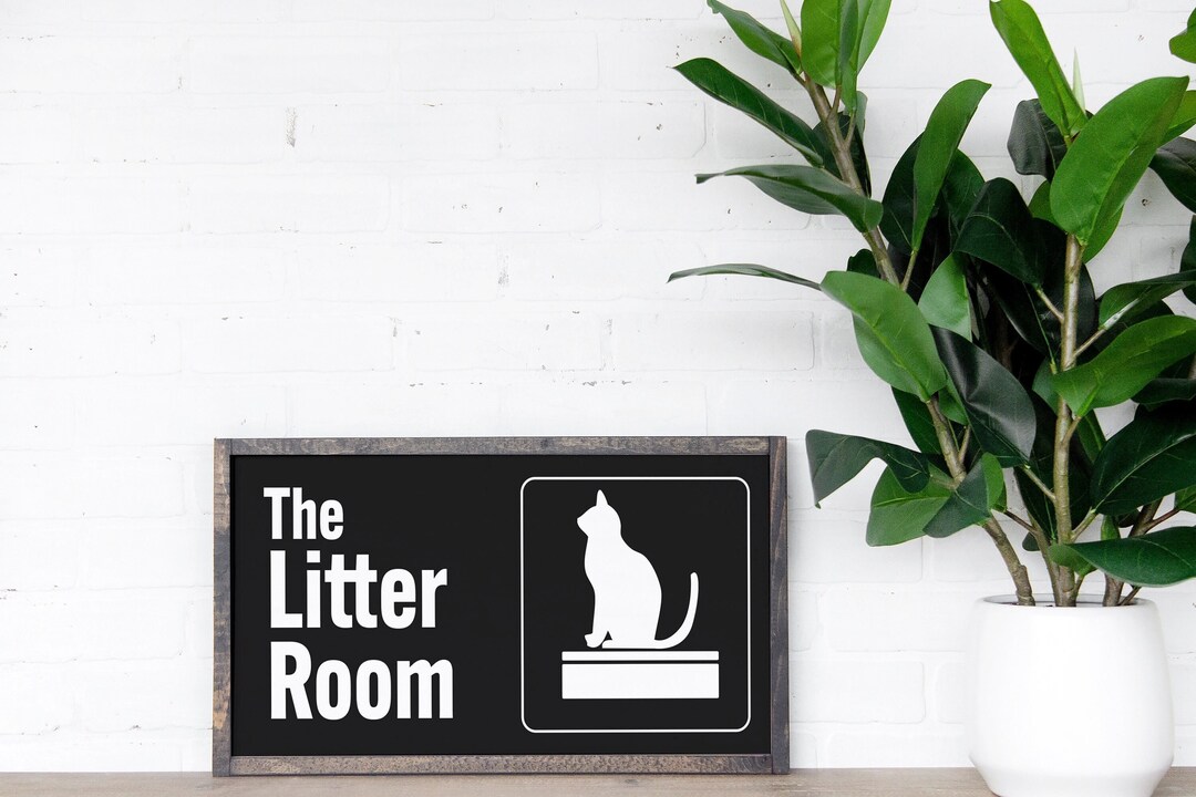The Litter Room Funny Cat Office Sign Perfect Gifts for Pet - Etsy