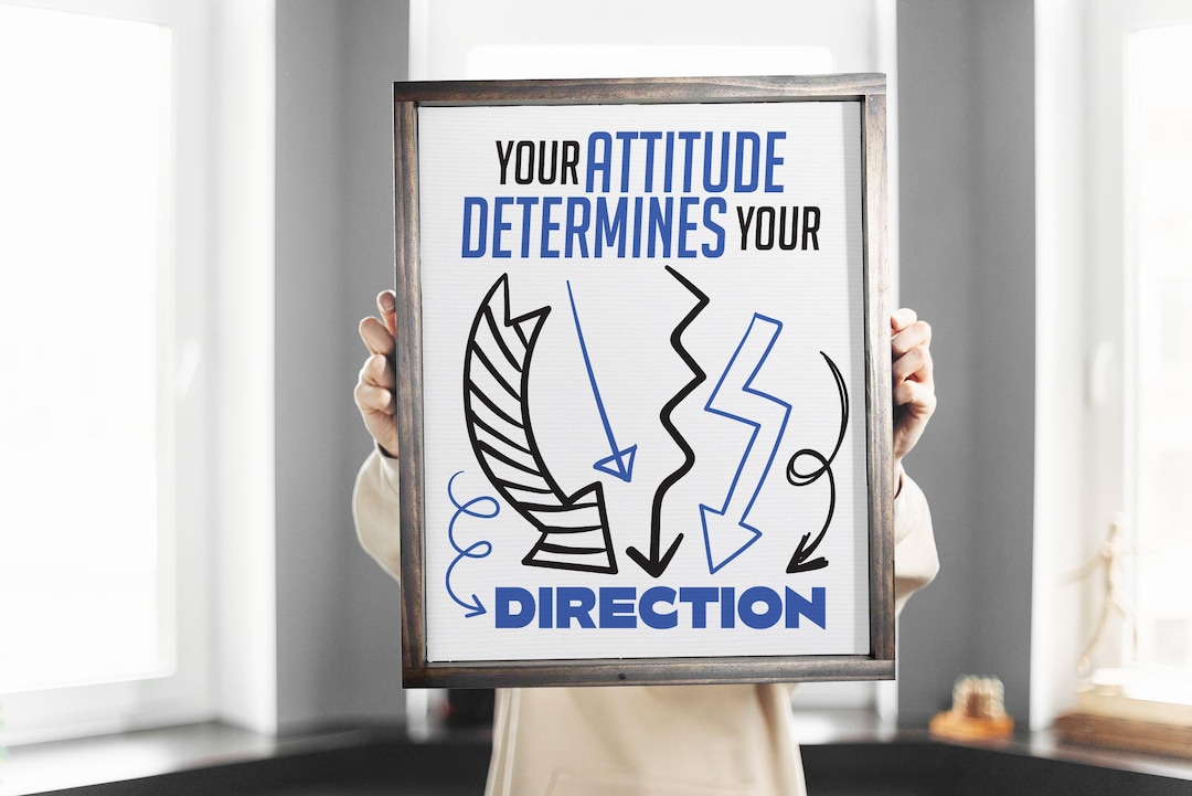 Your Attitude Determines Your Direction — Motivational Positive ...
