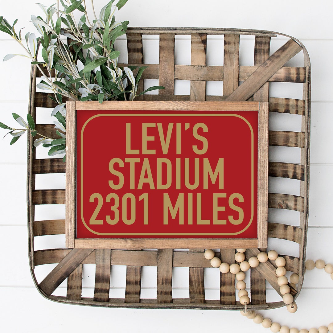 49ers Stadium Sign, Levi's Stadium, Sports Fan Signs, Mancave Signs ...