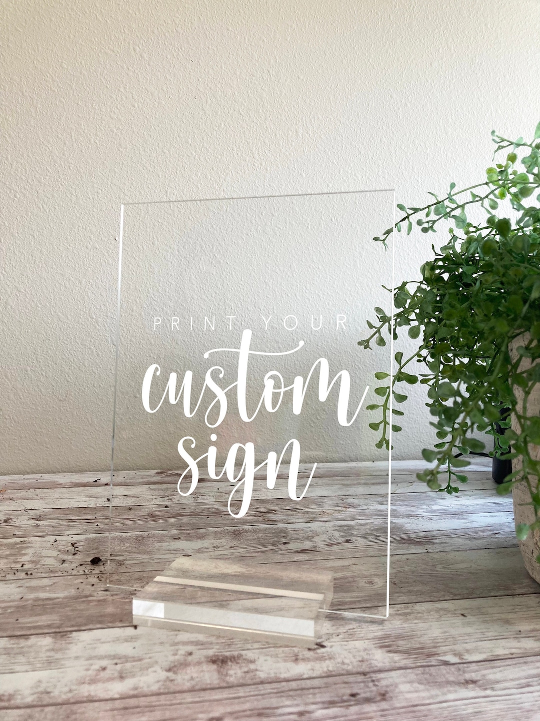 Print Your Custom Acrylic Sign — Create Your Own Minimalistic Acrylic ...