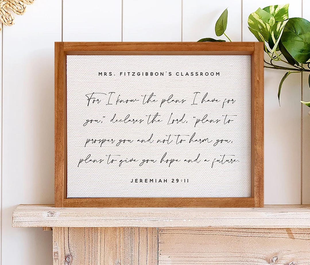 Customizable Prayer for the Teacher's Classroom — Gift for Teacher ...