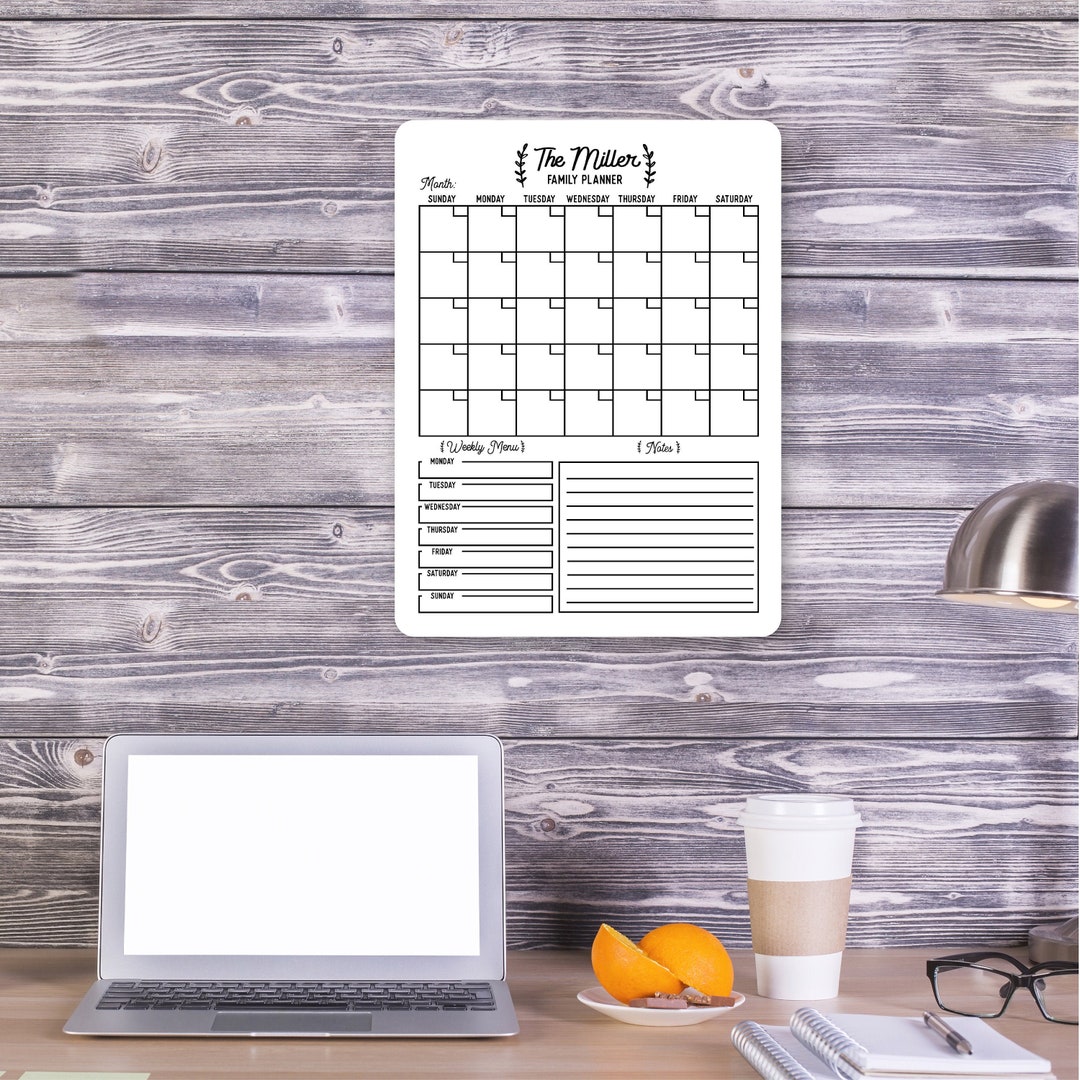 Whiteboard Calendar Customizable Vertical Dry-erase Board, Organization ...