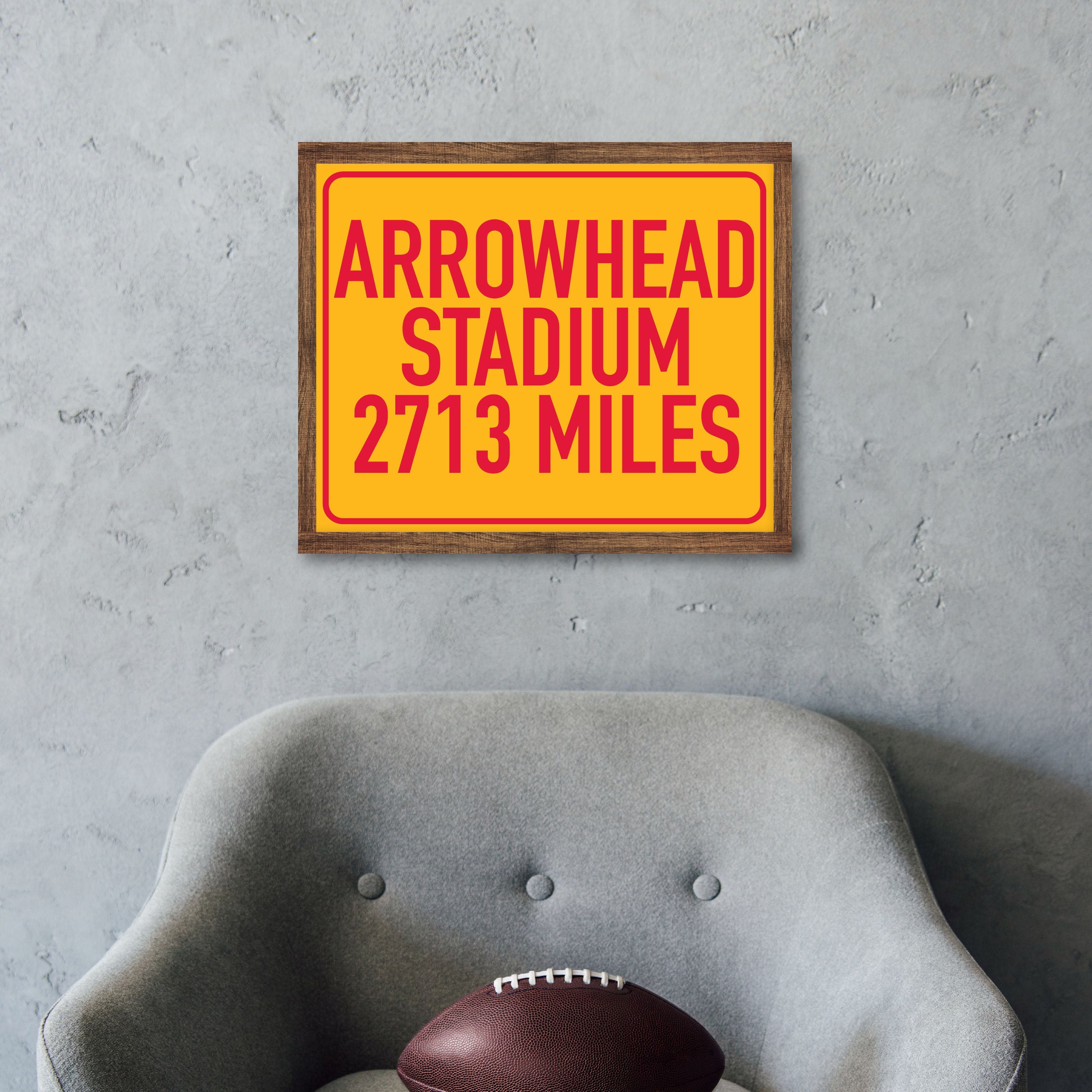 Kansas City Chiefs Arrowhead Stadium Sign Sports Sign ManCave | Etsy