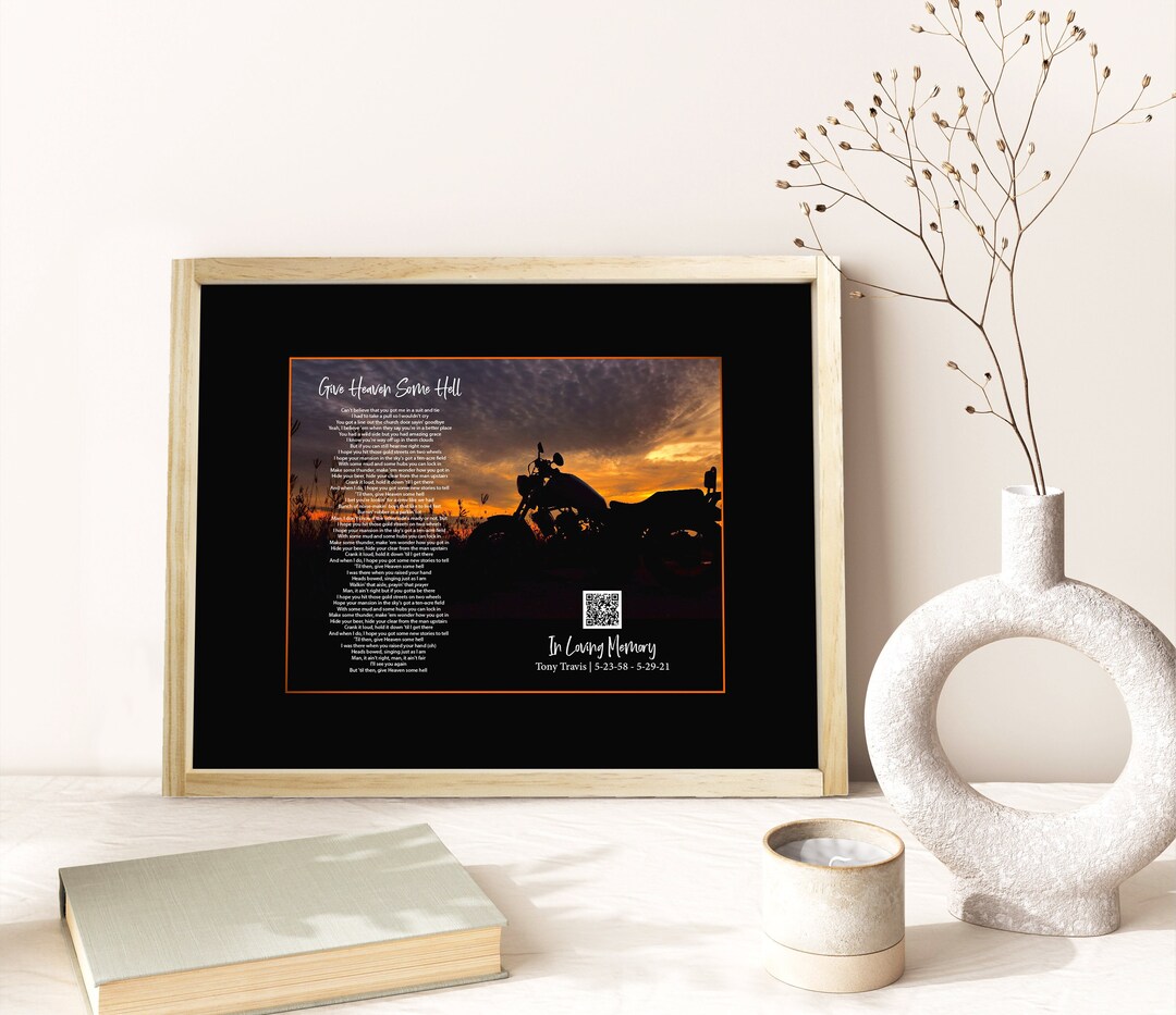 Obituary Frame, Obituary Keepsake, 100% Customizable, QR Code Optional ...
