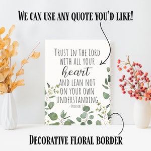 Custom Bible Verse With Eucalyptus Leaves — Religious Gift Ideas ...