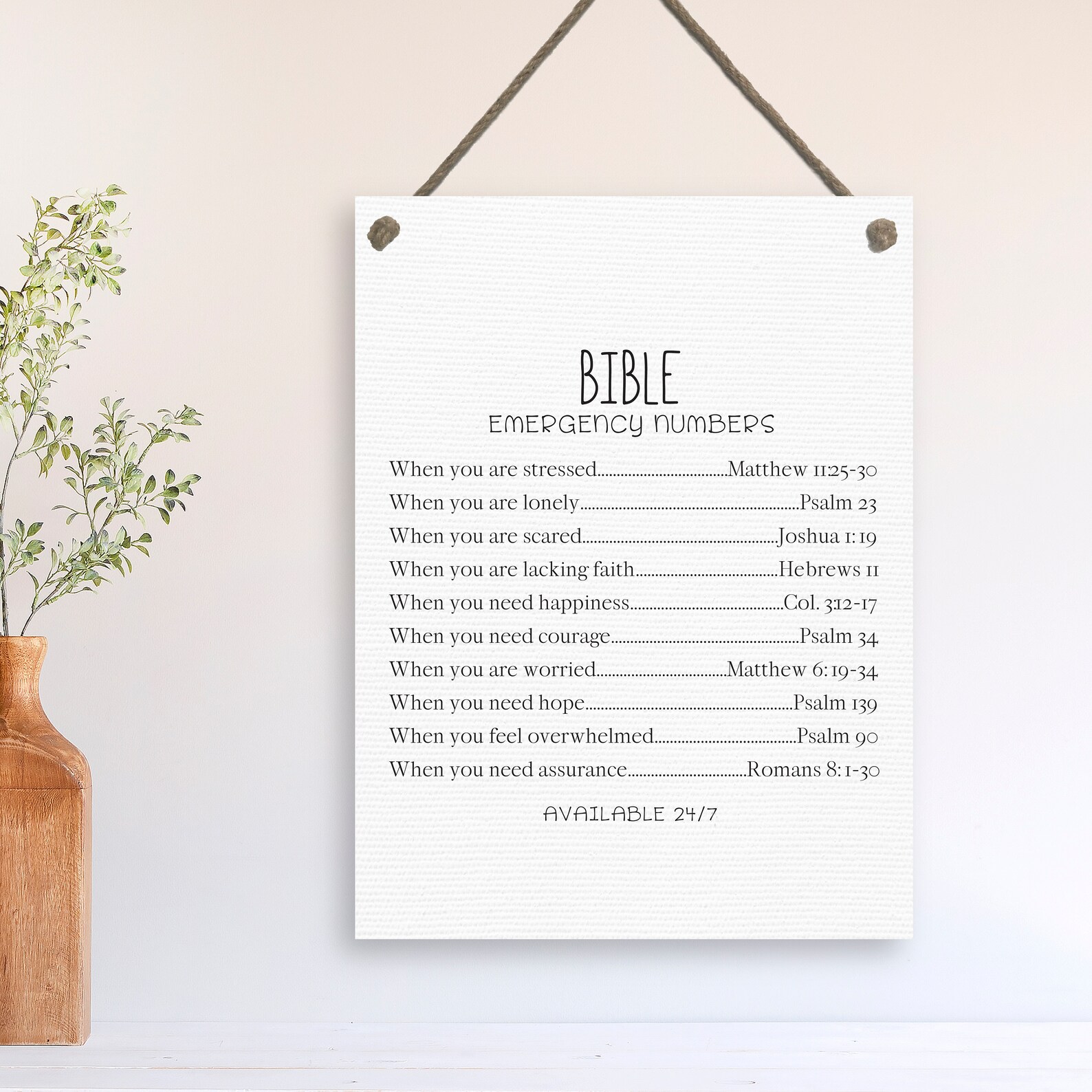 Bible Emergency Numbers Bible Verses and Psalms, Religious Church Signs ...