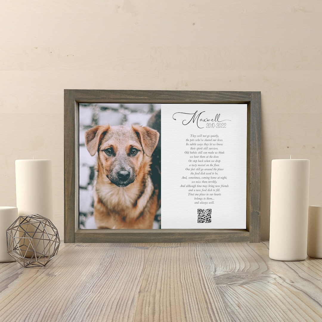 Pet Loss QR Memorial — QR Code Leading to Audio or Video of Your Fur ...