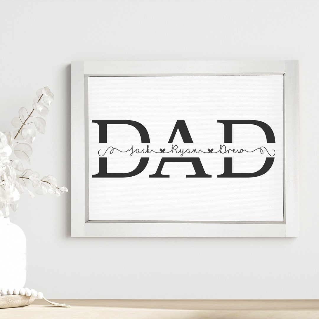 Custom Father's Day Decor — Father's Day Wall Decor, Father's Day Gift ...