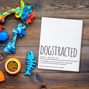 Dogstracted Definition — Pet Print on Canvas, Farmhouse Decor, Pet Wall ...