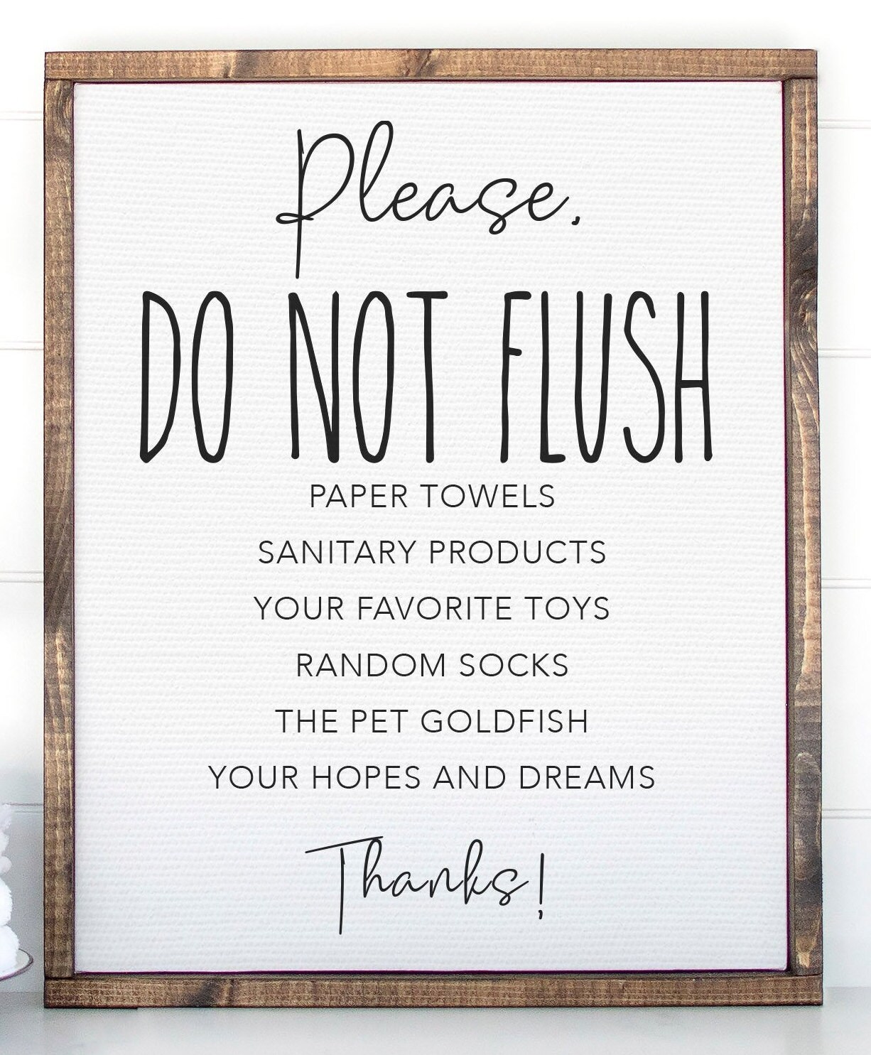 Please Do Not Flush... Funny Bathroom Rules Toilet Humor | Etsy
