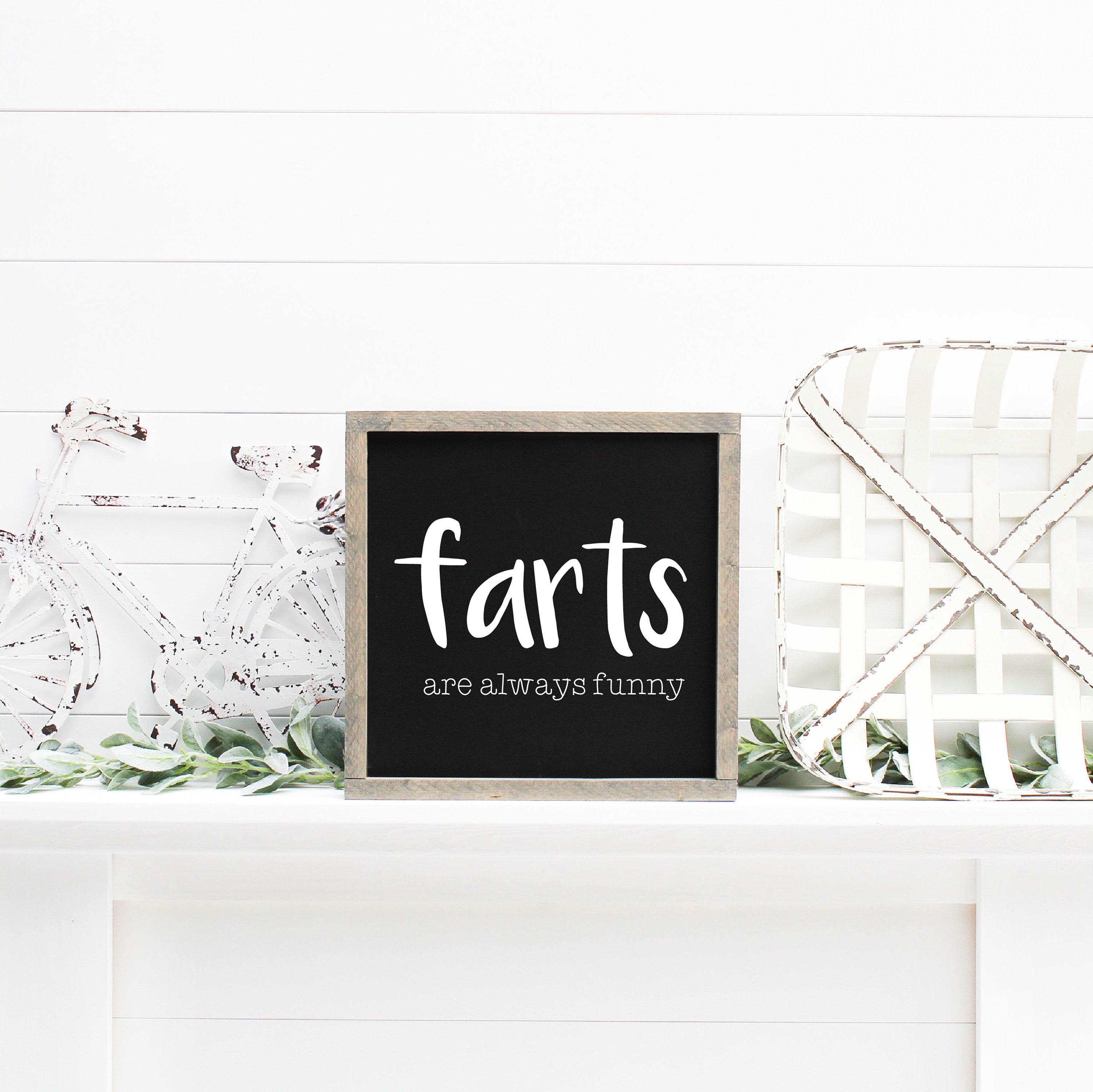 Farts Are Always Funny Funny Bathroom Home Decor Framed | Etsy