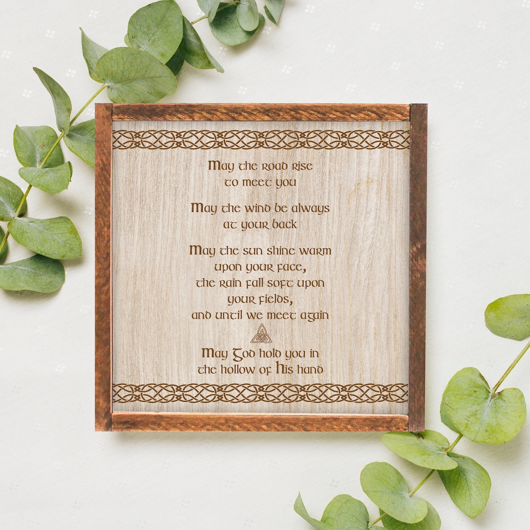 Celtic Irish Blessing — St Patrick's Day Decor, Celtic Signs, Irish ...