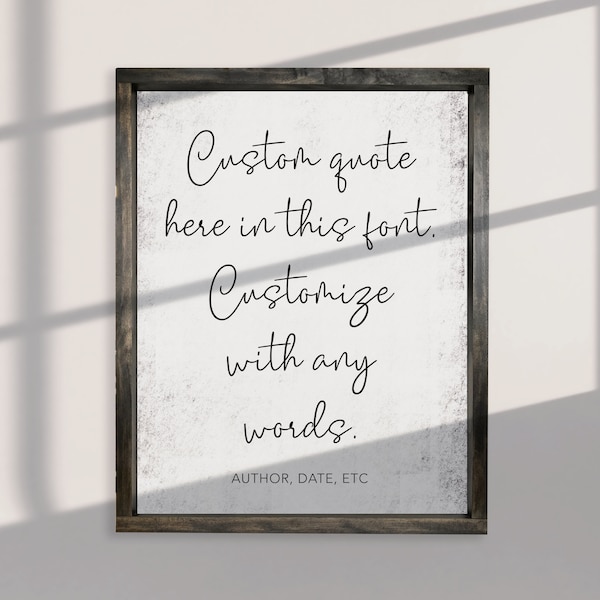 Custom Canvas Quote - Etsy