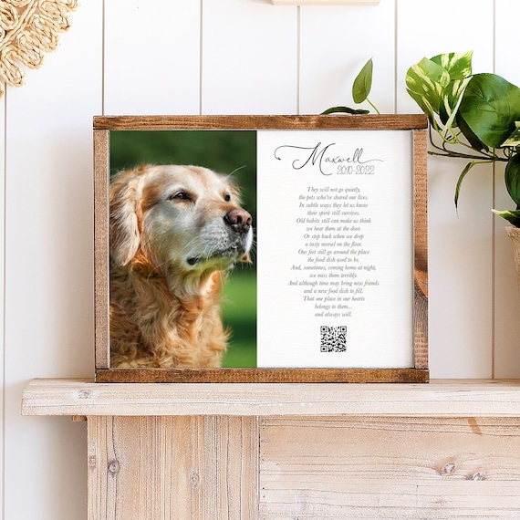 Pet Loss QR Memorial QR Code Leading to Audio or Video of - Etsy