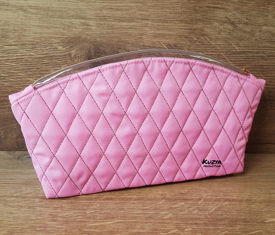Pink Makeup Pouch With Butterfly Makeup Bag Cosmetic Bag Toiletry Bag