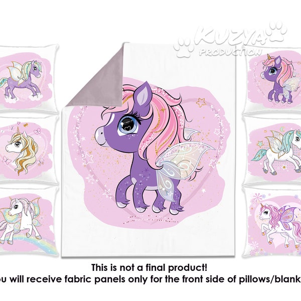 Unicorn Quilt Panels Fabric - Etsy