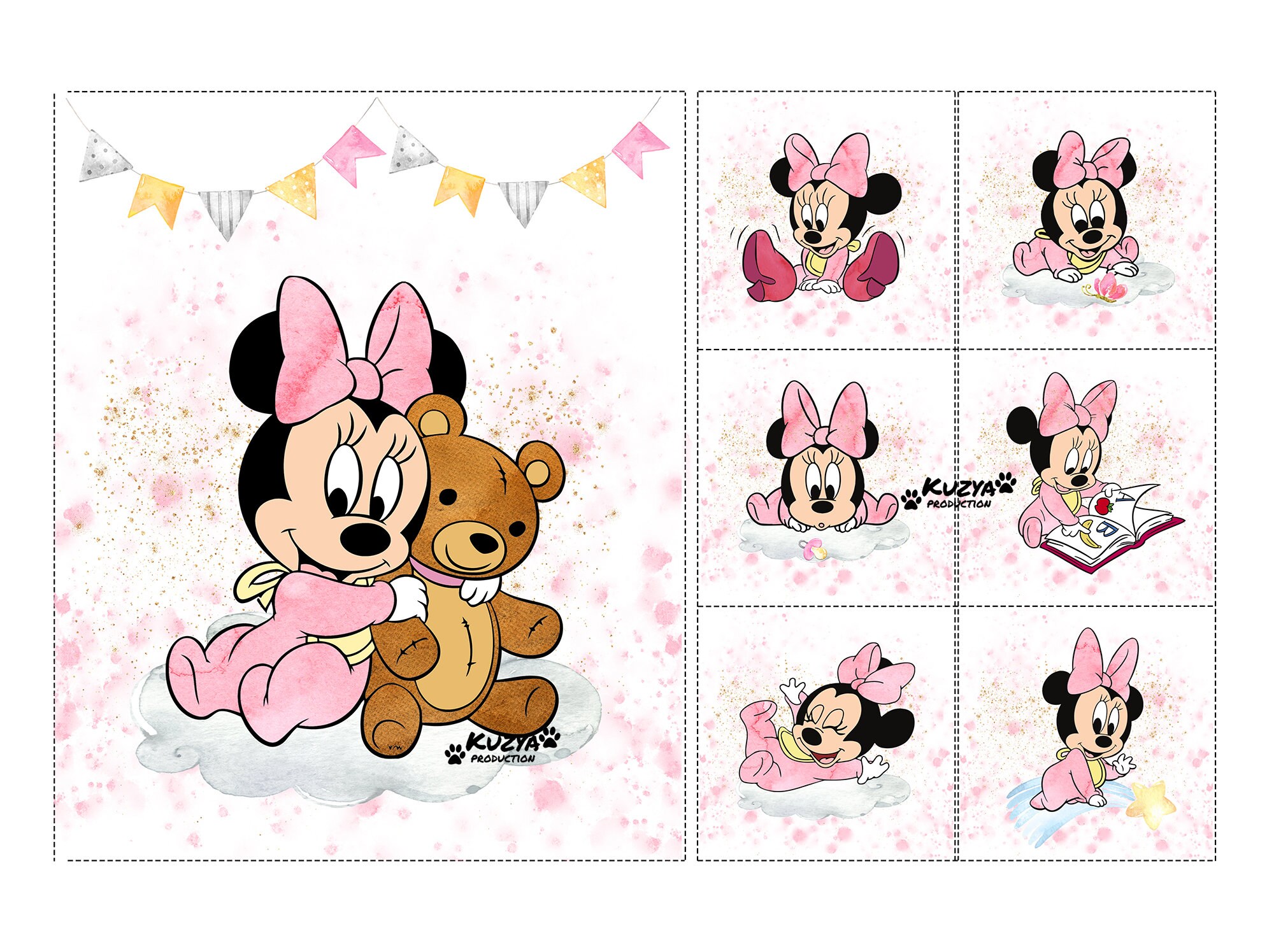 Minnie Mouse Baby Quilt Panel at Mary Lockridge blog