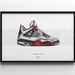 Air Jordan 4 Print Poster Air Jordan 4 OG Art Illustrated - Etsy