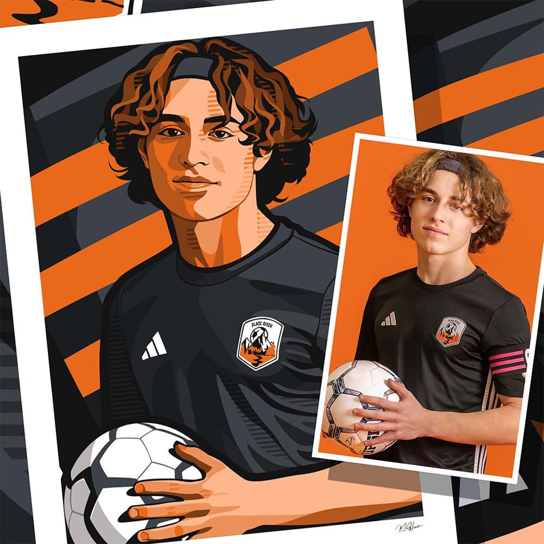 Custom Soccer Poster Boys Girls Personalized Custom Number Name Team ...