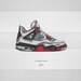 Air Jordan 4 Print Poster Air Jordan 4 OG Art Illustrated - Etsy
