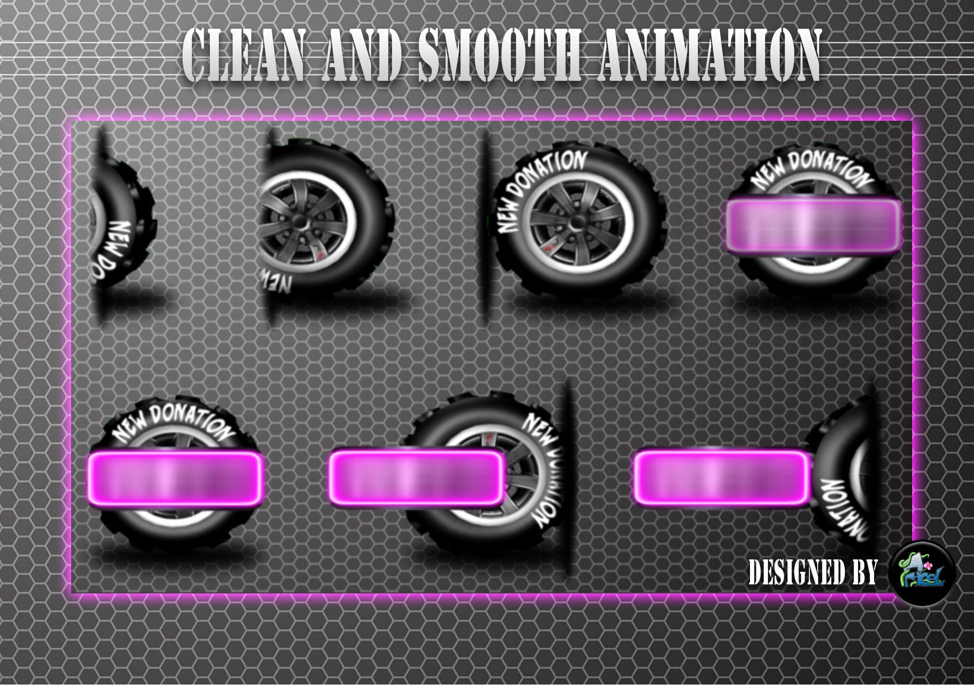 Streaming Alerts Animated Car Wheel 7 Colors (Download Now) - Etsy