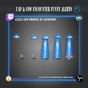 UAP Streaming Alert - Ufo - 3d Alert - Color Blue - Close Encounters of the Third Kind - 3d ...