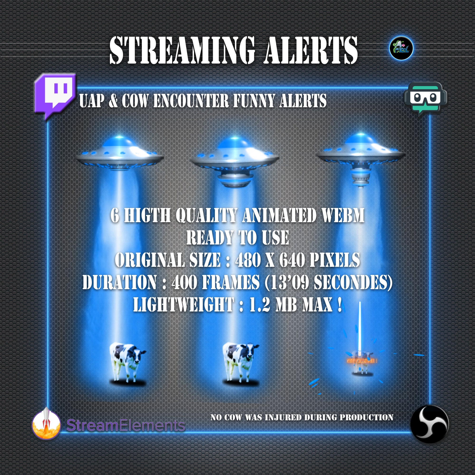 UAP Streaming Alert Ufo 3d Alert Color Blue Close Encounters of the ...