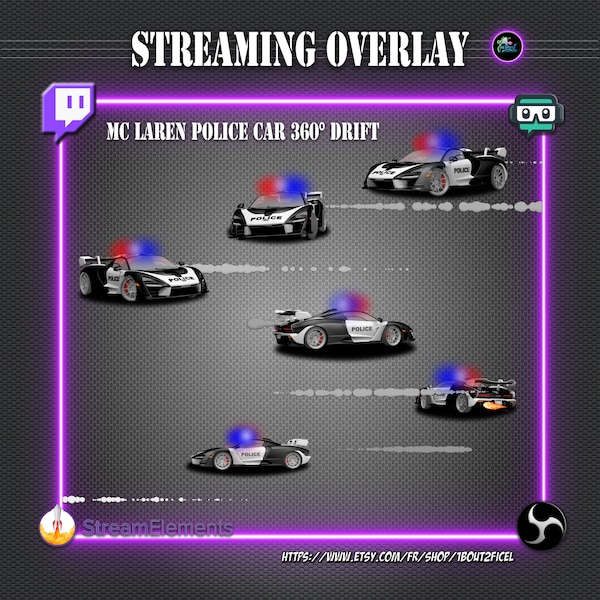 Police Stream Overlay - Etsy