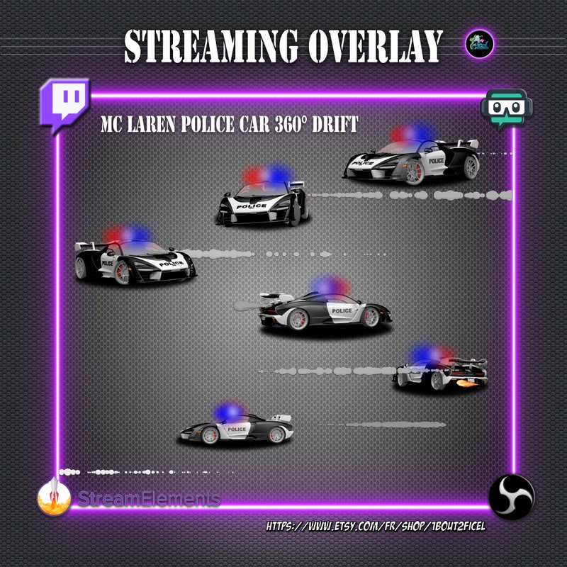 Police Stream Overlay - Etsy