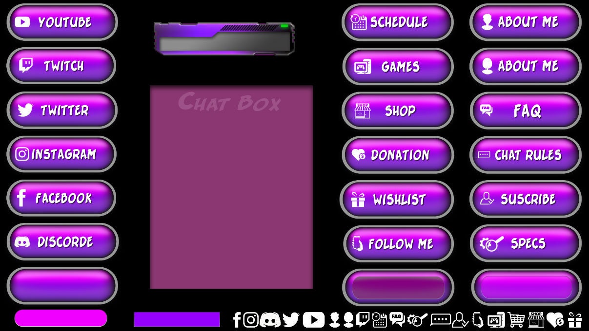 Full Pack Twitch Stream Overlays Ready to Use Components - Etsy