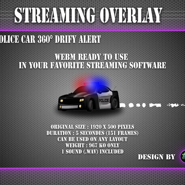Police Stream Overlay - Etsy