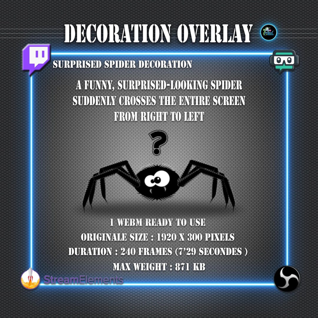 Spider Crossing the Screen From Right to Left - Surprise - Interlude ...