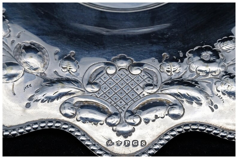 Ornate Vintage Plated German Silver Scalloped Serving Dish Bon Bon ...