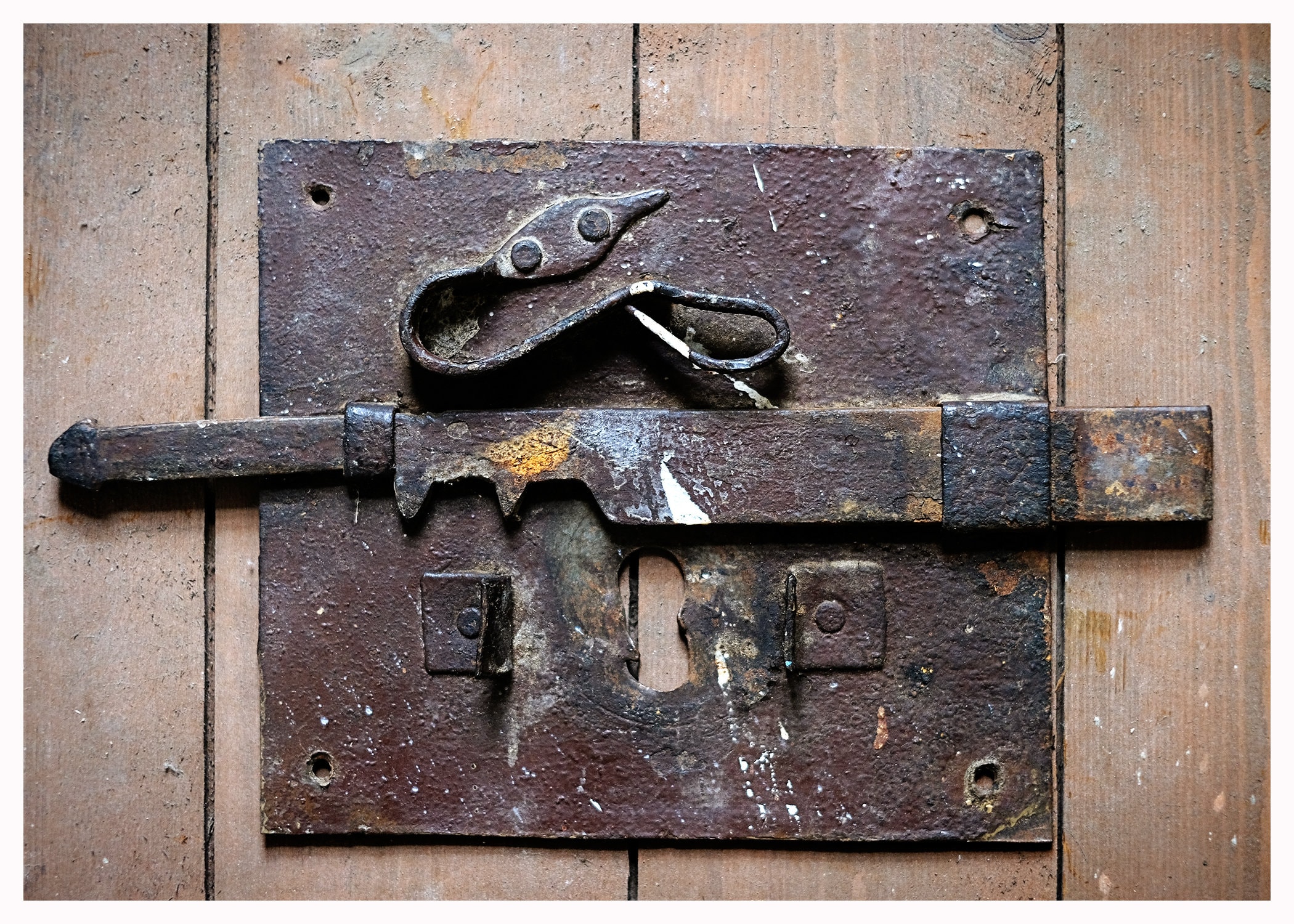 Antique 1800s Italian Iron Plate Door Lock - Etsy