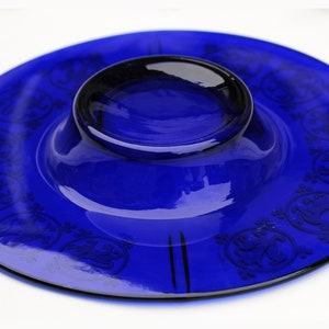 Rare Italian Egizia Argento Cobalt Blue Glass Ashtray Bowl With Silver Dragon Decor - Etsy