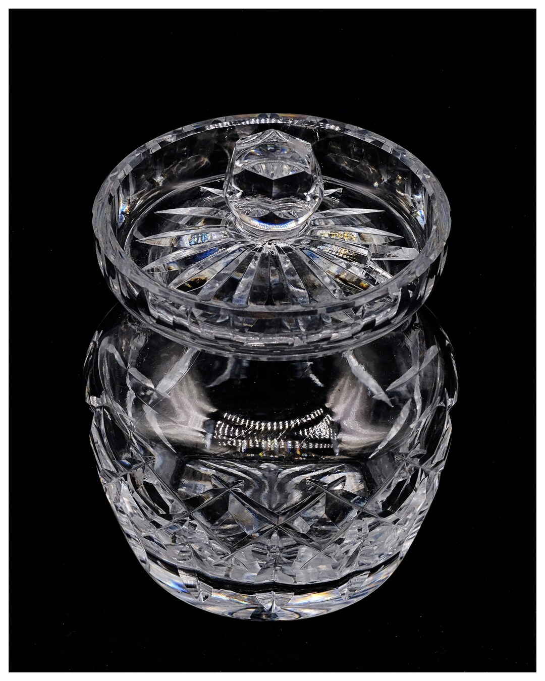 Waterford Crystal Preserve Pot, Honey Pot, Mint Jar, Ornate Crystal Jam ...