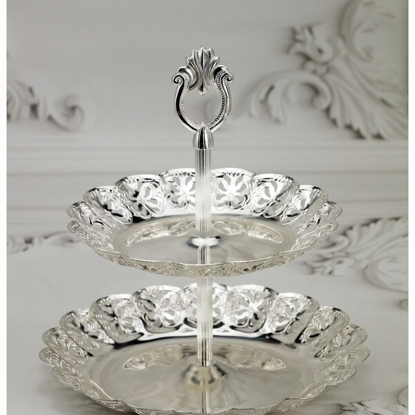 Silver Dessert Tray - Etsy