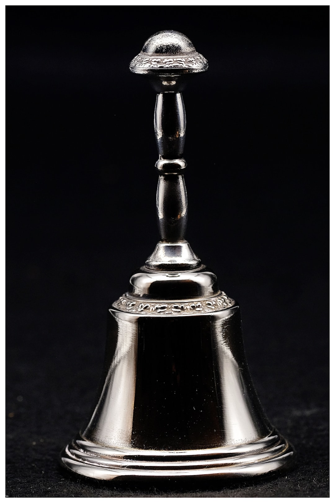 IANTHE Silver-plated Bell, Small Decorative Hand Bell, Made in England ...