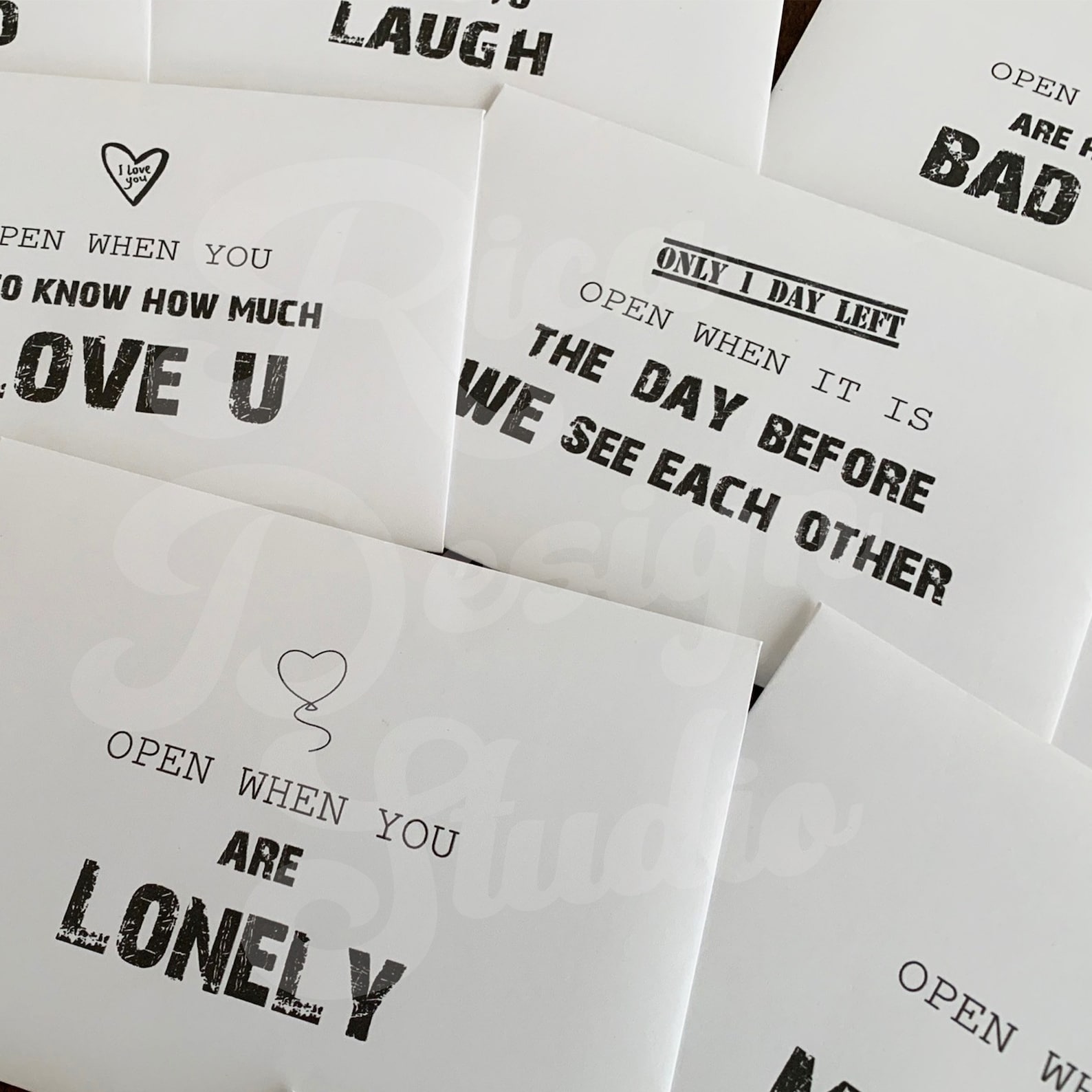 Open When Envelopes Long Distance Relationship Envelopes - Etsy