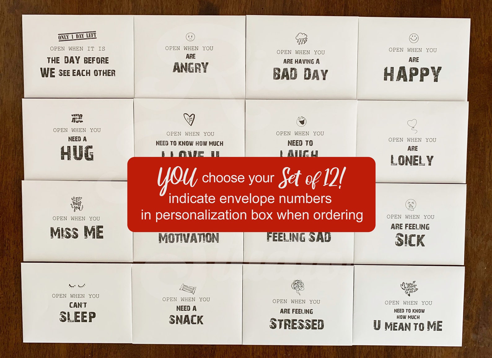 Open When Envelopes - Military Deployment Army Marines Air Force Navy ...