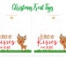 Personalized Christmas Treat Tags Reindeer Kisses Holiday Favor Gift ...